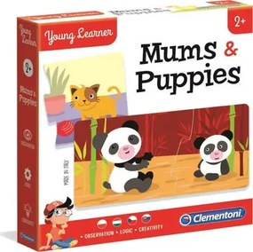 Clementoni Young Learner: Maminky a mláďátka / 12x2 dílky  / od 2 let