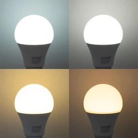 Sada 3 chytrých stmívatelných LED žárovek E27 A60 9W 806 lm 2700K-6500K včetně Zigbee Smart Hub