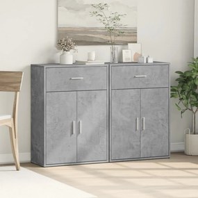 Příborníky 2 ks betonově šedé 60 x 30 x 84 cm kompozitní dřevo 3276598