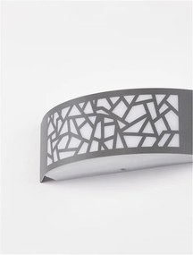 NV 9020932 Venkovní nástěnné svítidlo ZENITH tmavě šedý hliník akrylový difuzor proti oslnění E27 1x12W 220-240V bez žárovky IP44 - NOVA LUCE