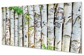 akrylový obraz březové listí 125x50 cm