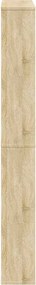 Botník čtyřpatrový zrcadlo dub 63 x 17 x 134 cm 273935