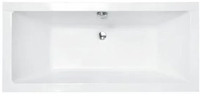 Besco Quadro akrylátová vana 165, 170 Délka vany: 170cm