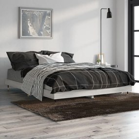 vidaXL Rám postele šedý sonoma 140 x 190 cm kompozitní dřevo