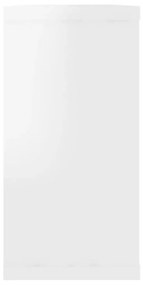 Nástěnné krychlové police 4 ks bílé 100x15x30 cm dřevotříska - Default Title
