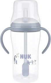 Kojenecká láhev NUK Perfect Match na učení s brčkem PENGUIN 260 ml