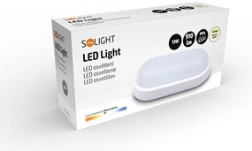 Solight LED venkovní osvětlení oválné, 13W, 910lm, 4000K, IP54, 21cm