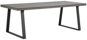 OnaDnes -20% Tmavě hnědý dubový jídelní stůl ROWICO BROOKLYN I. 220 x 95 cm