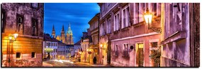 Obraz na plátně - Magické noční staré město - panoráma 5258A (105x35 cm)