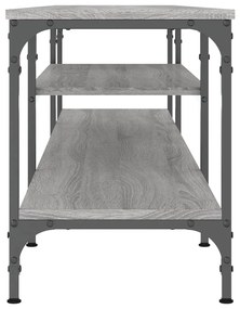 TV stolek šedý sonoma 201x35x45 cm kompozitní dřevo a železo