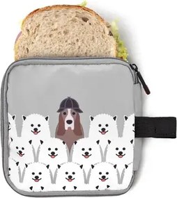 IRIS BARCELONA Dětský termoobal na svačinu Zipper šedý / 0,5 l / Zip /