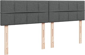 Box spring postel s matrací tmavě šedá 180x200 cm textil 3288268