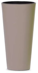 PROSPERPLAST Květináč - TUBUS SLIM Průměr: 40 cm, Barva: mocca