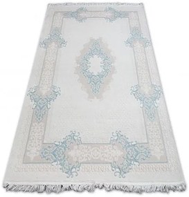 koberec AKRYL MIRADA 5417, střapce, modrý (Mavi velikost 100x300 cm | krásné koberce cz
