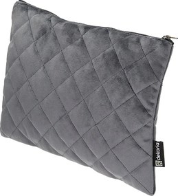 Pouzdro na tablet Velvet barva šedá látka lesklé, sametová
