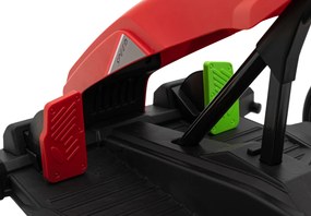 Ramiz Dětská motokára na baterie Fast 3 Drift červená + funkce driftu + motory 2x150W + LED rádio + pásy