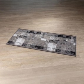 Kusový běhoun Patchwork šedá