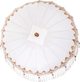 Balijský deštník se základnou Krémová 215 x 215 x 260 cm 3356887