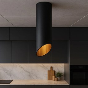 Toolight, závěsné svítidlo DIAMENT 1xGU10 392197, černá-světlá zlatá, OSW-08569