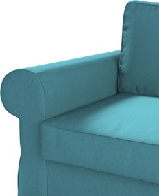 Potah na pohovku IKEA Backabro 2-místná, rozkládací barva modrá látka pletený vzor