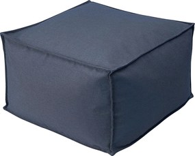 Zahradní puf barva černá látka venkovní, pletený vzor