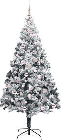 Umělý vánoční stromeček Bílá 210 cm PVC, ocel a plast 3396973