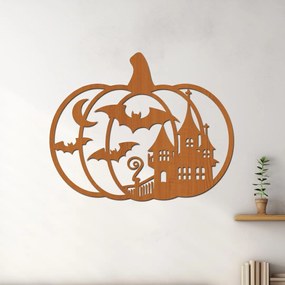 dřevo života Halloweenská dekorace na zeď - ZÁMEK Rozměry (cm): 40x33, Barevný vzor: Černá