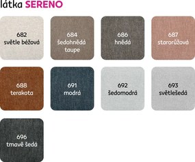 Sedací souprava, smetanová látka Majestic, SEGORIA LUX