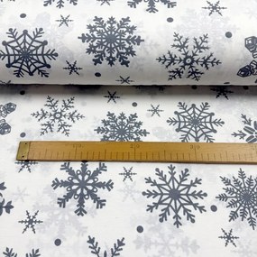 š.240cm Ervi Bavlněná látka/plátno - Zimní kouzlo, metráž