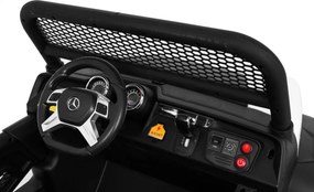 Ramiz Mercedes Benz Unimog elektrické autíčko pro děti bílé