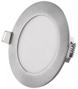 Emos lighting LED zápustný panel NEXXO ø12cm, 7W, CCT, černý/stříbrný Barva: Stříbrná