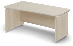 Ergonomický stůl TopOffice 180 x 94,8 cm, levý / Světlý akát