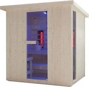 RAKOUSKÝ produkt - Venkovní kombinovaná sauna LAHTI 198x181,5x202,2 cm ( F30200 )