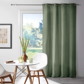 Záclona na průvlecích CHAMBRAY CHINEA CEDRE, 135 x 240 cm, zatemňující