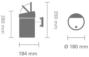 Brabantia Koš Touch Bin 3L bílá