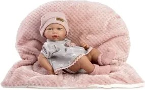 Guca 853 New BORN HOLČIČKA  - realistická panenka miminko s celovinylo
