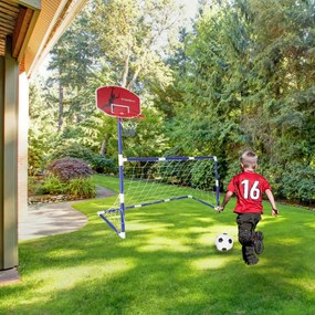 Creative Corner Fotbalová branka pro fotbal basketbal backboard basketbalová hra 2v1 2 míčová pumpa