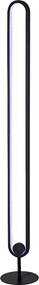 Rabalux Černá stojací LED RGB lampa Barto 19W s DO 74051