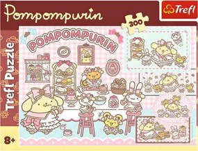 TREFL Puzzle Pompompurin: Pompompurinův sladký svět / 300 dílků / 60 x