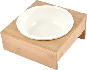 Bambusová miska s podstavcem pro psa ø 16 cm – Love Story