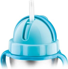 TESCOMA Dětská termoska s brčkem BAMBINI 300 ml, nerez, modrá
