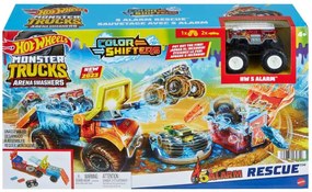 Mattel hot wheels monster trucks arena smashers color shifters 5-alarm rescue
