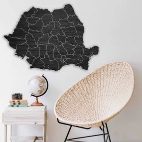 Dřevěná nástěnná mapa Rumunsko| SENTOP M006