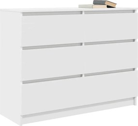 Příborník bílý 100x35x76 cm kompozitní dřevo 3328498