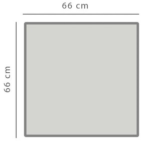 Taburet BOLZANO | 66x66 cm | bez úložného prostoru | VÝBĚR TKANIN
