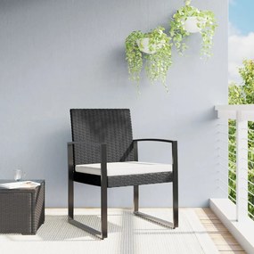 Zahradní jídelní židle 2 ks černé PP ratan - Default Title