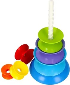 BAM BAM Navlékací pyramida 35 cm / od 6 měsíců / plast