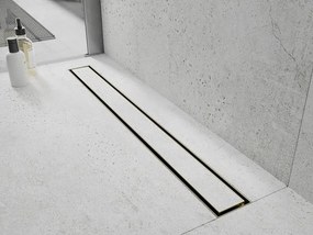 Mexen Flat M13 kryt 2v1 pro lineární odtok 100 cm, zlatý - 1519100