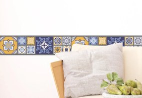 Samolepící bordura na zeď Živý Patchwork | 5 m x 13.8 cm | DWB8461