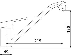 Novaservis Ferro Smile Dřezová baterie, chrom 71091,0